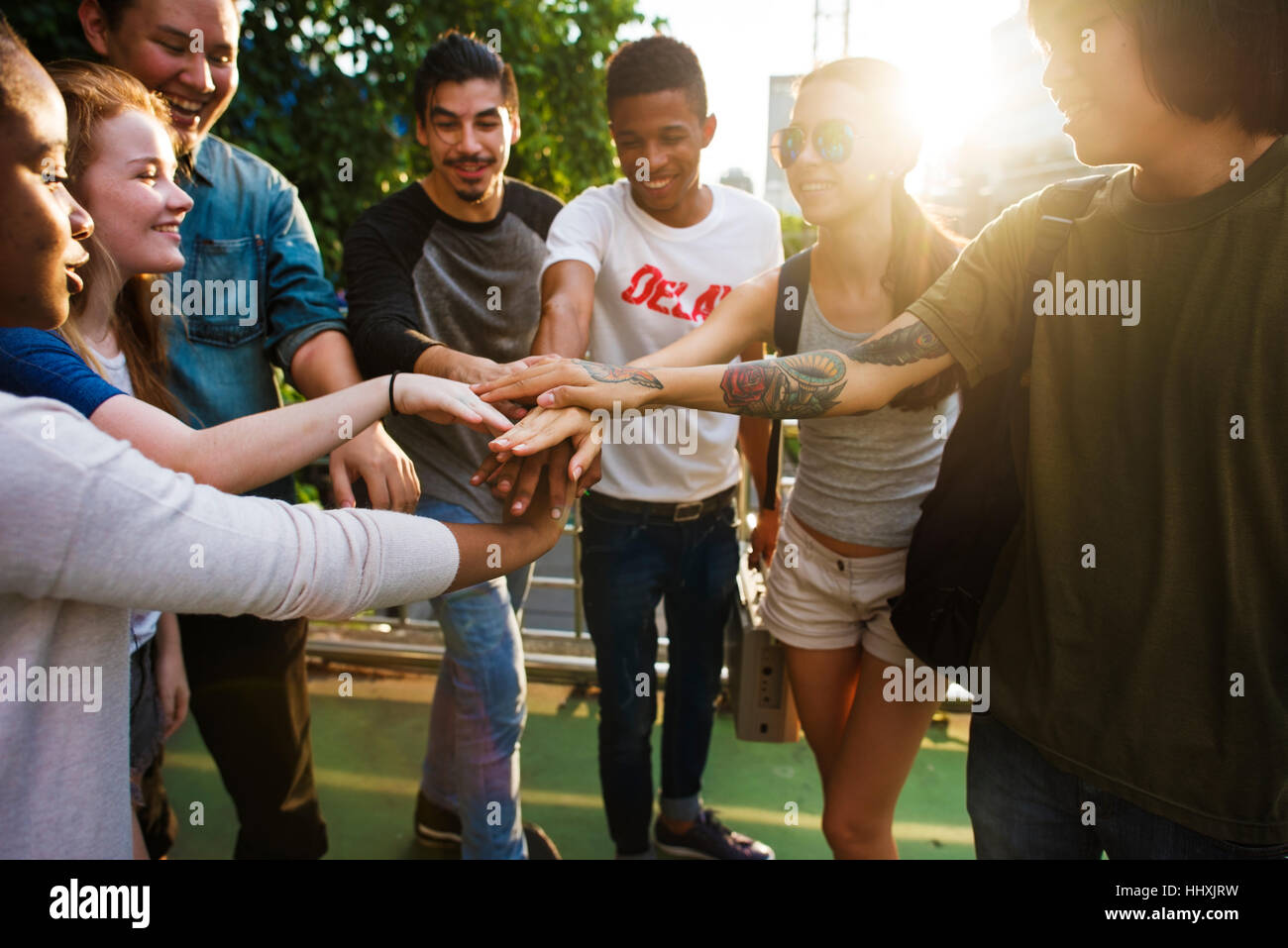 People Friendship Togetherness Assemble Team Unity Concept Stock Photo ...
