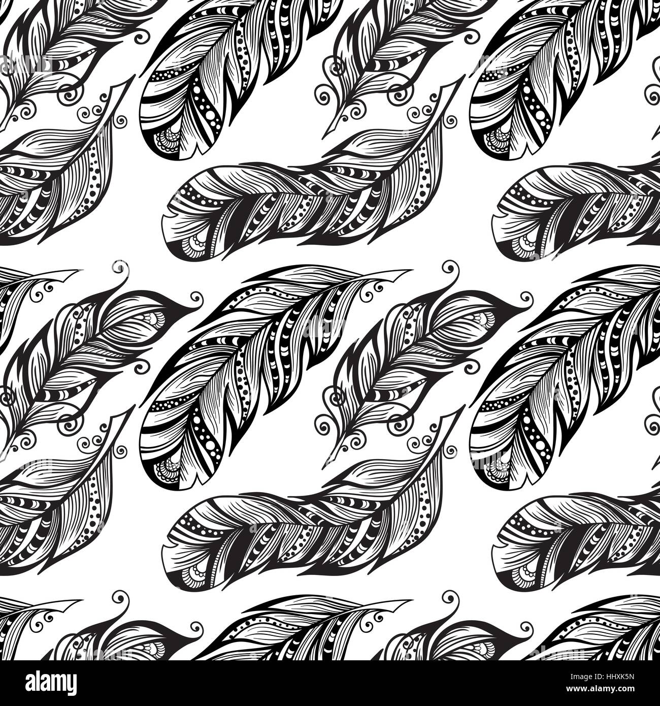 Silhouette de plume Stock Vector Images - Alamy