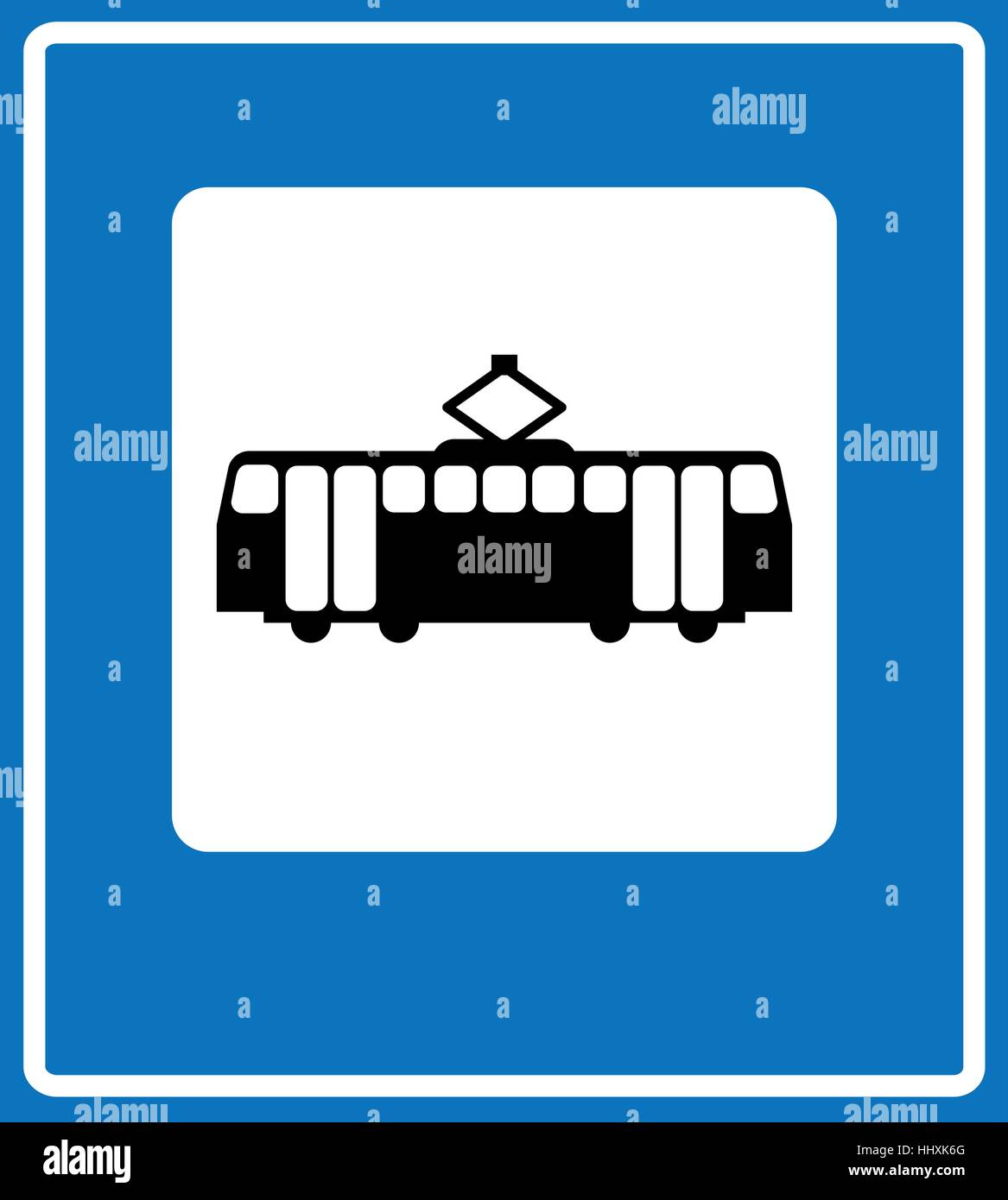 Tram icon. Tram Vector isolated on white background. Flat vector ...