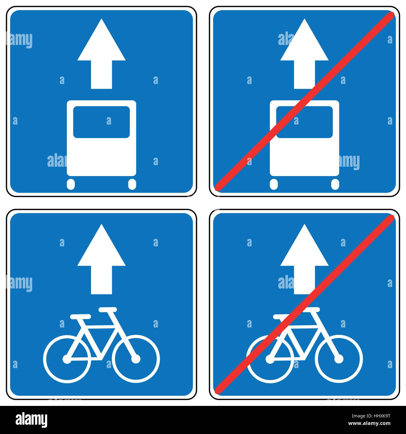 Bus and bikes only Stock Vector Images - Alamy