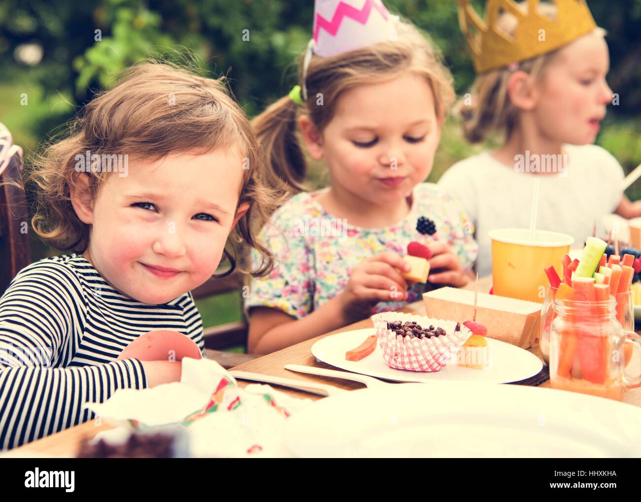 Kids Celebration Party Happiness Concept Stock Photo - Alamy