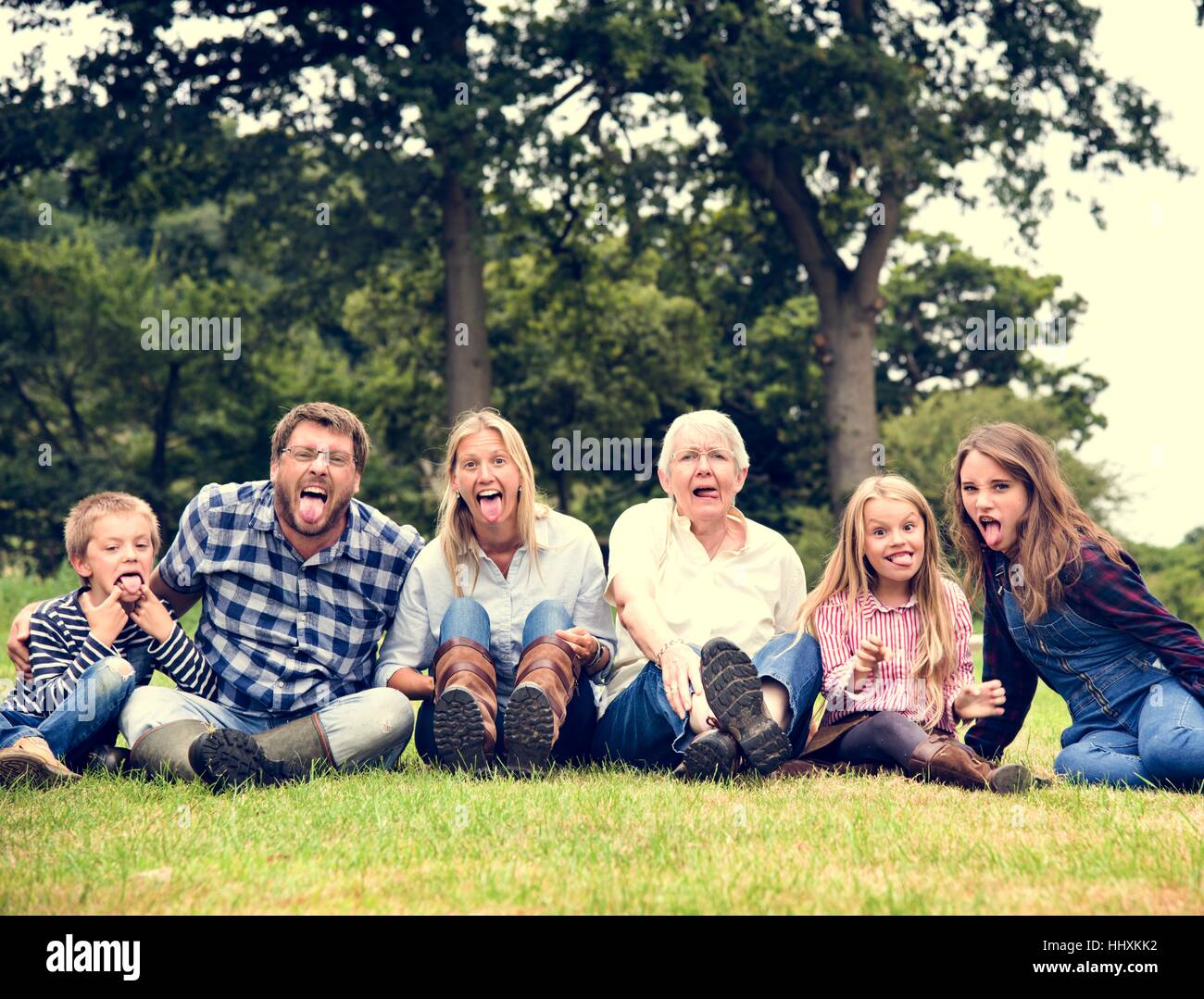 Family Generations Parenting Togetherness Relaxation Concept Stock ...