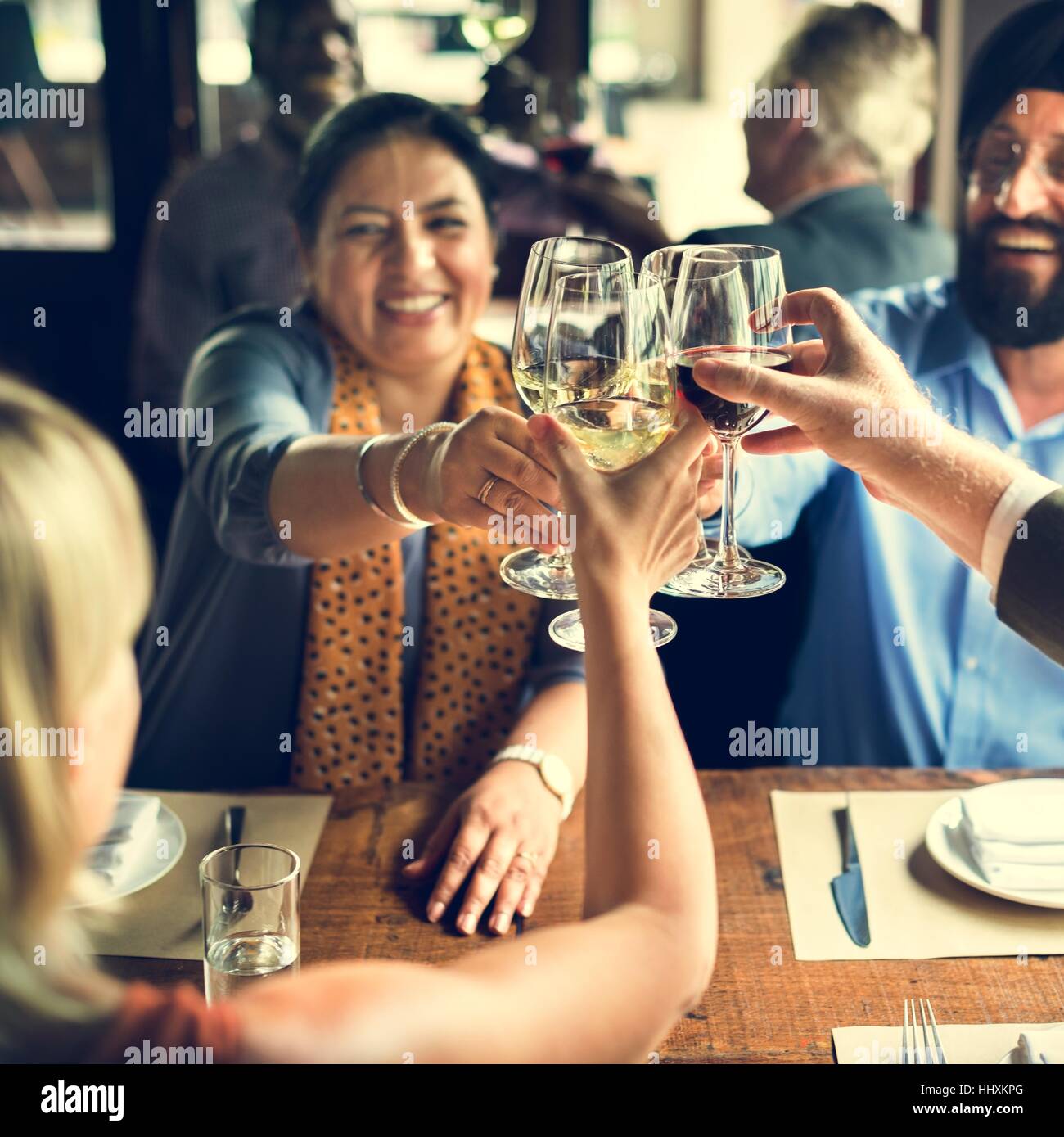 Business People Dining Together Concept Stock Photo - Alamy