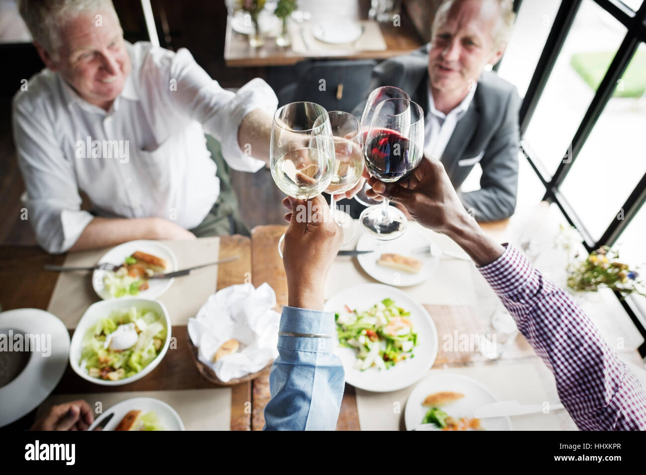 Business People Dining Together Concept Stock Photo - Alamy