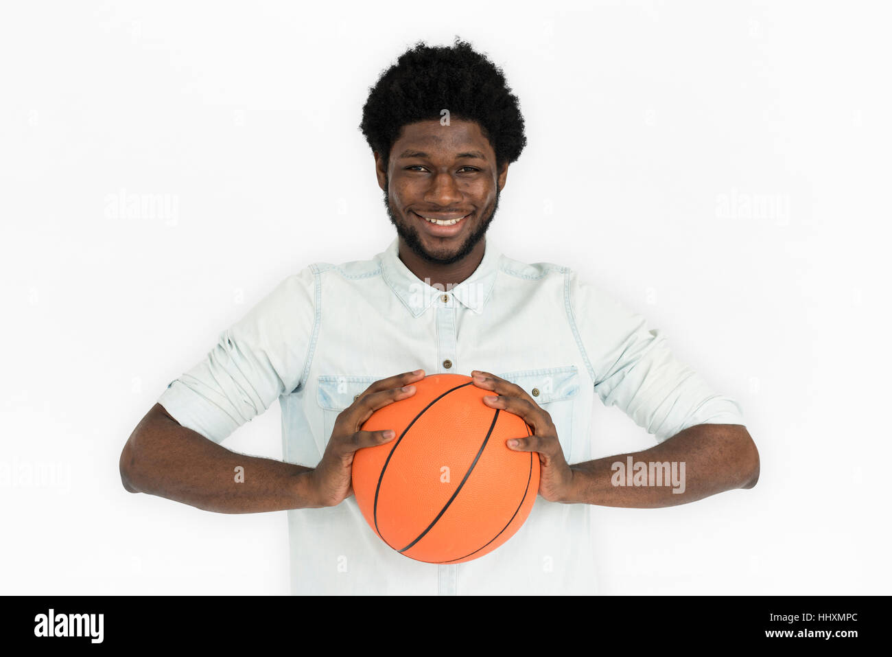 African Descent Man Basketball Casual Concept Stock Photo - Alamy