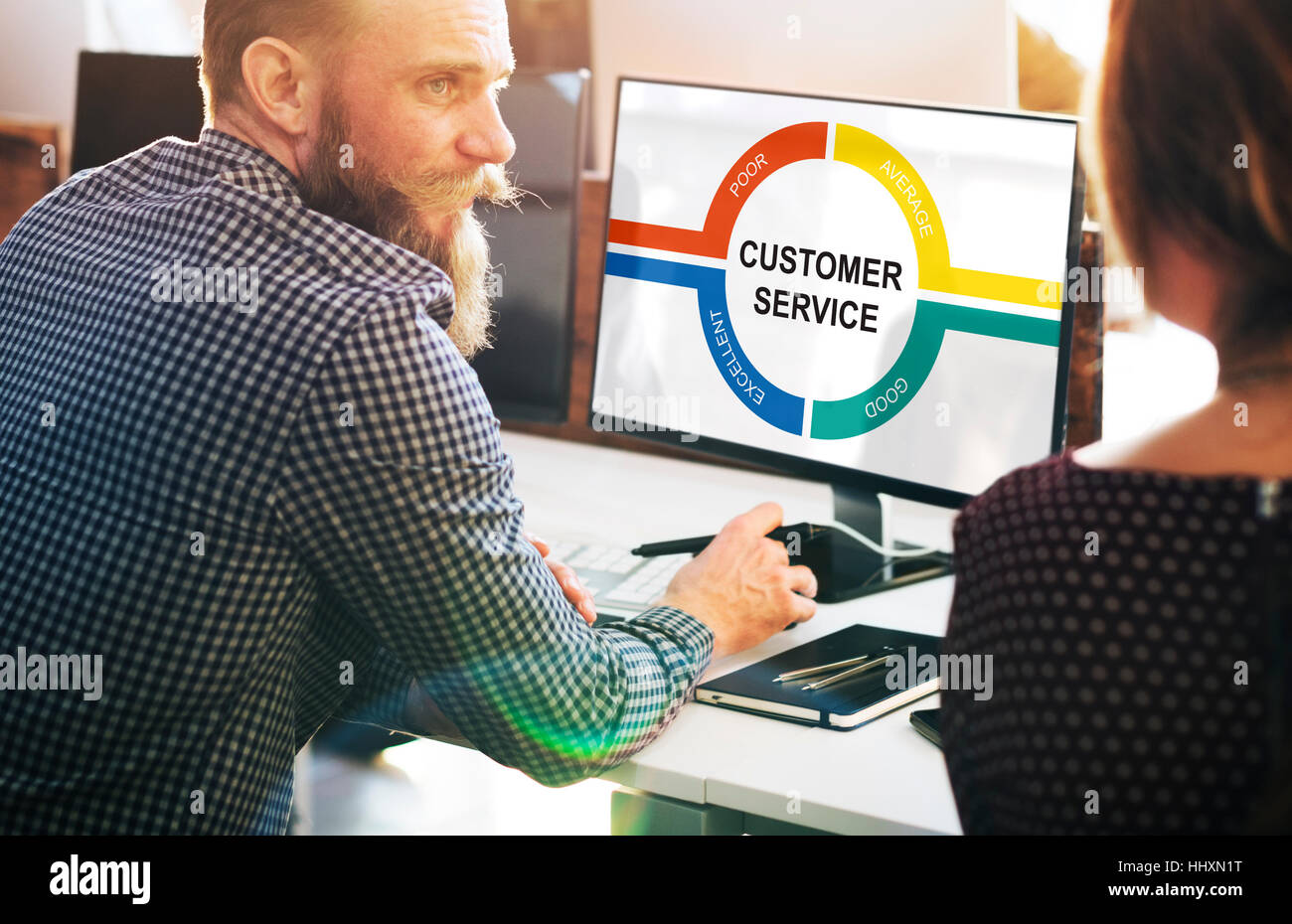 Customer Service Feedback Comment Graphic Concept Stock Photo - Alamy