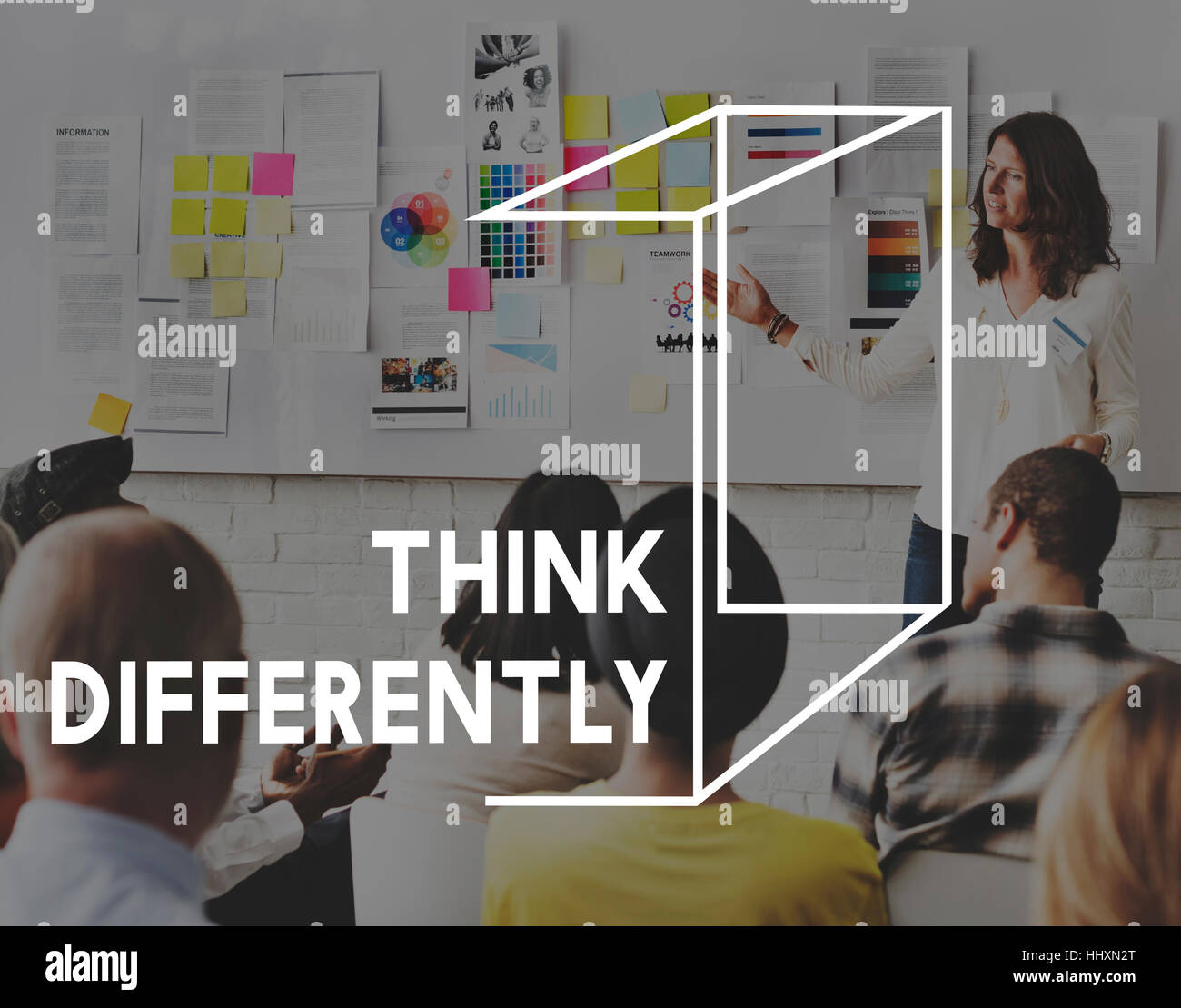 Thinking Out Of The Box Concept Stock Photo - Alamy
