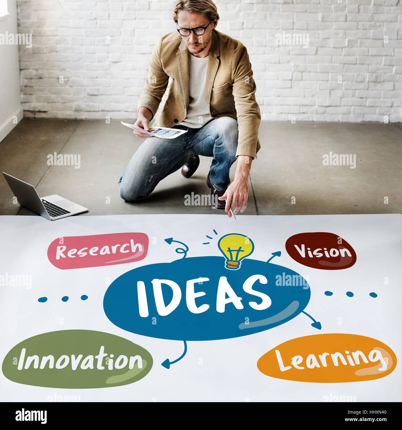 Ideas Vision Research Innovation Concept Stock Photo - Alamy