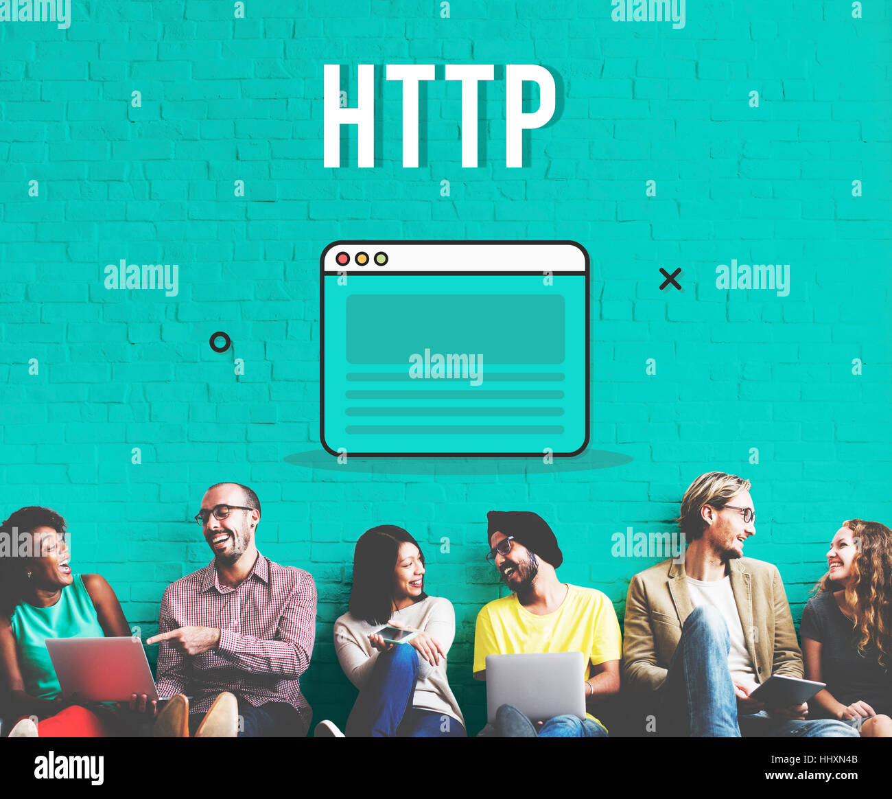 Web Design Template Graphic Concept Stock Photo - Alamy