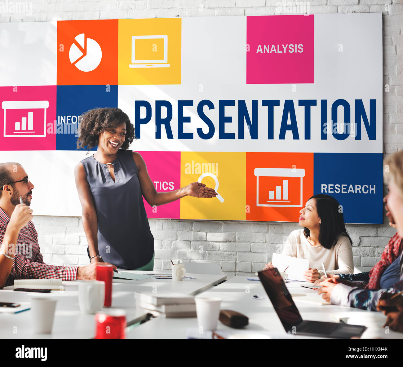Discussion Corporate Presentation Strategy Concept Stock Photo - Alamy