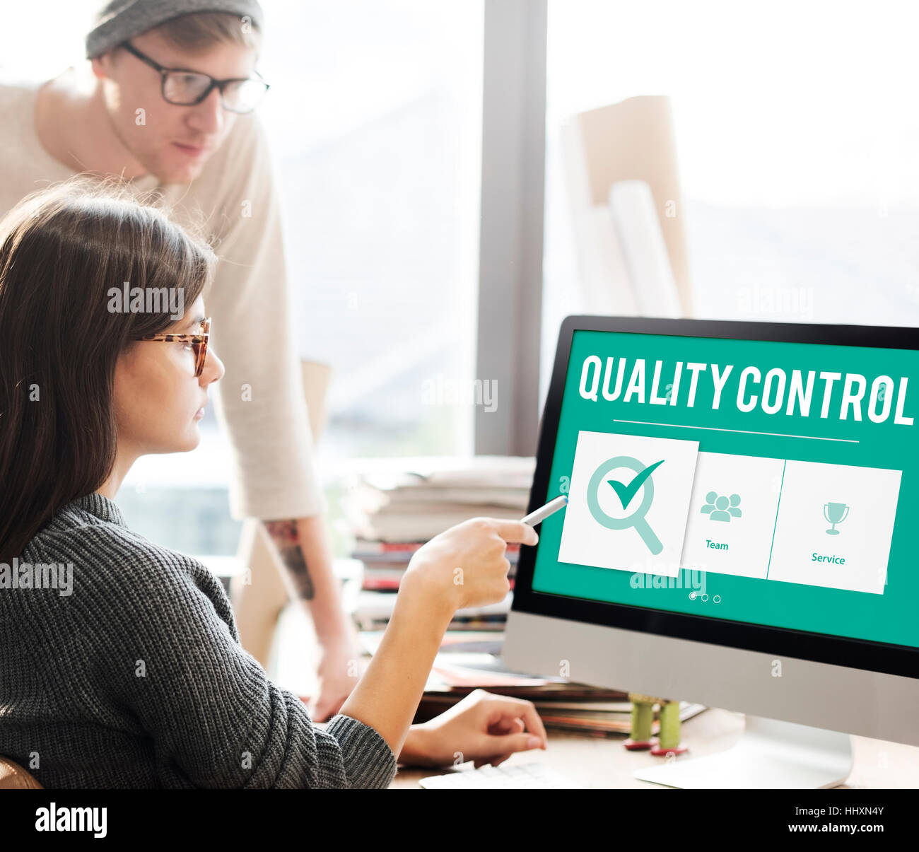Quality Control Improvement Development Concept Stock Photo - Alamy