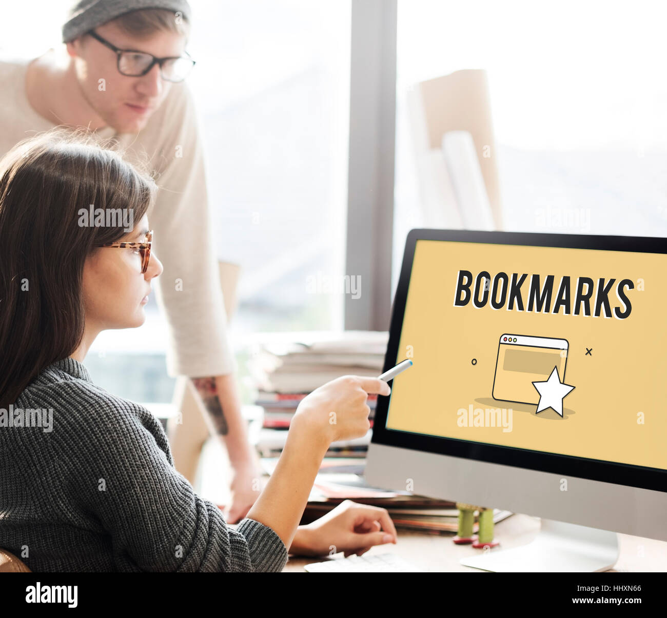 Bookmarks Favorite Internet Social Media Concept Stock Photo - Alamy