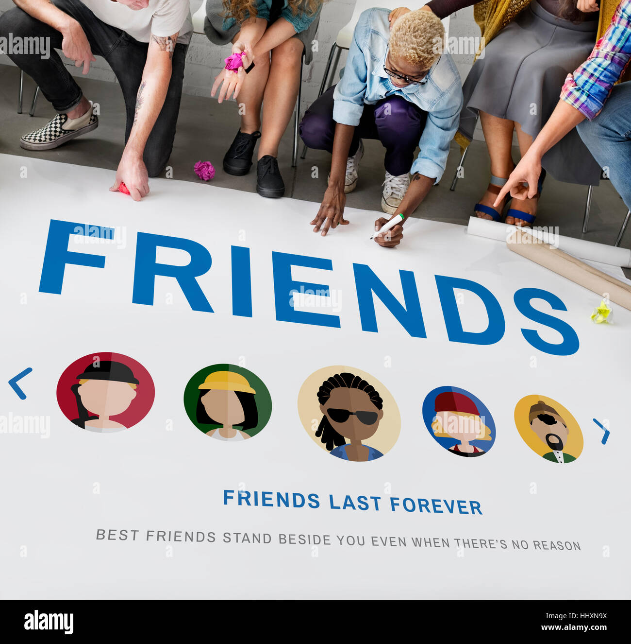 Friends Best Support Love Concept Stock Photo - Alamy