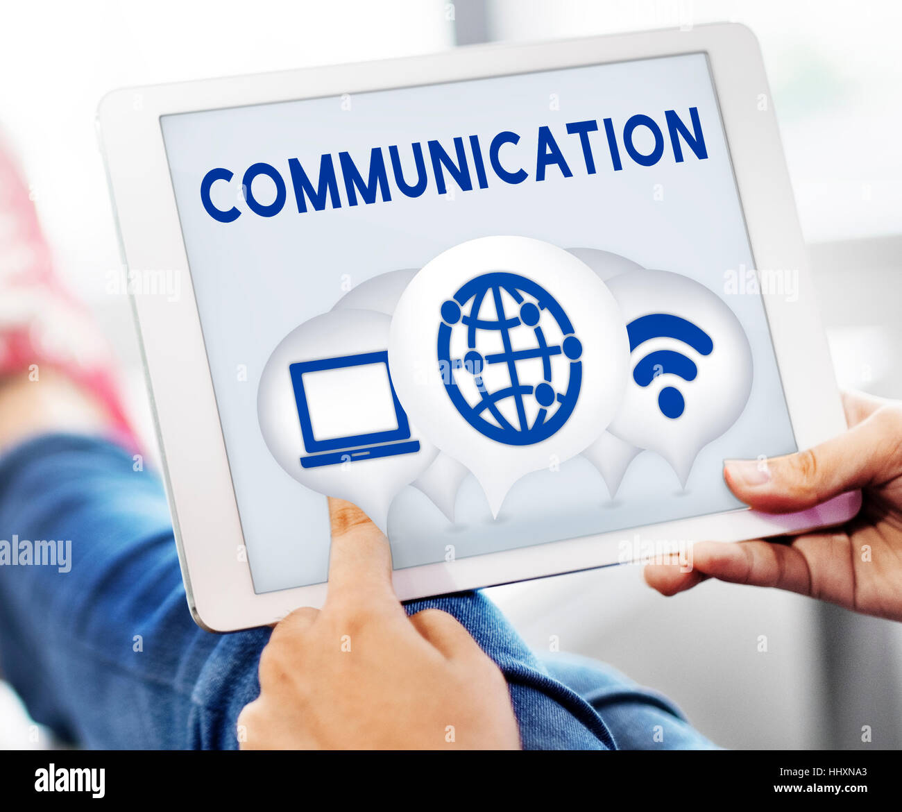Internet Wireless Connection Icons Concept Stock Photo - Alamy