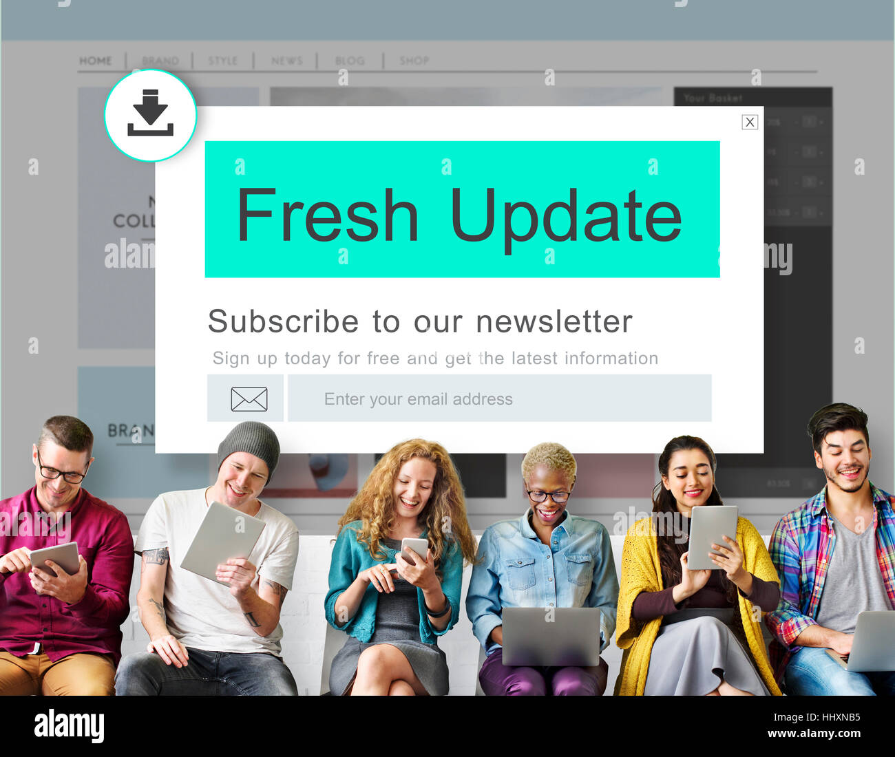 Download Now Fresh Update Concept Stock Photo - Alamy