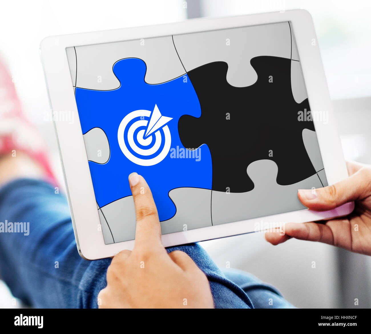 Achievement Success Goals Target Jigsaw Puzzle Concept Stock Photo - Alamy