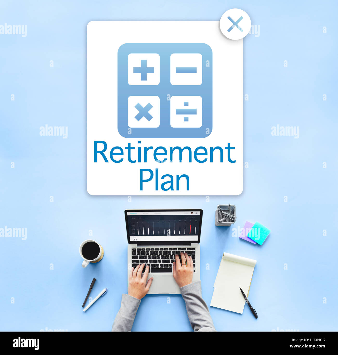 Accounting Banking Investment Budget Calculator Concept Stock Photo - Alamy