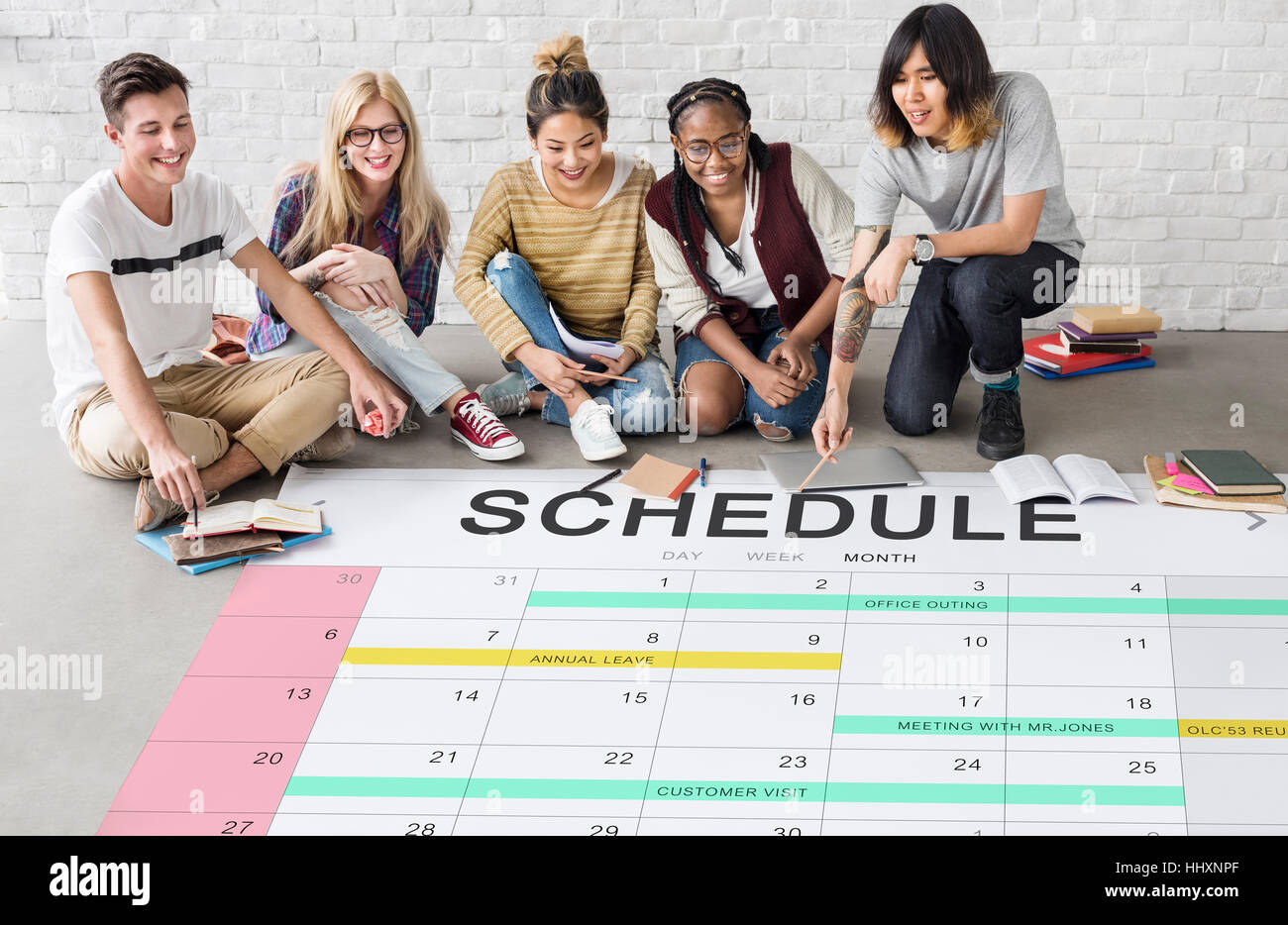 Planner Calendar Schedule Date Concept Stock Photo - Alamy
