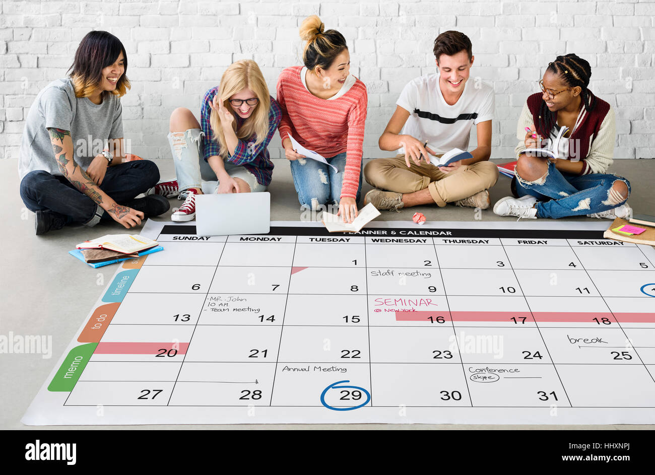 Planner Calendar Schedule Date Concept Stock Photo - Alamy