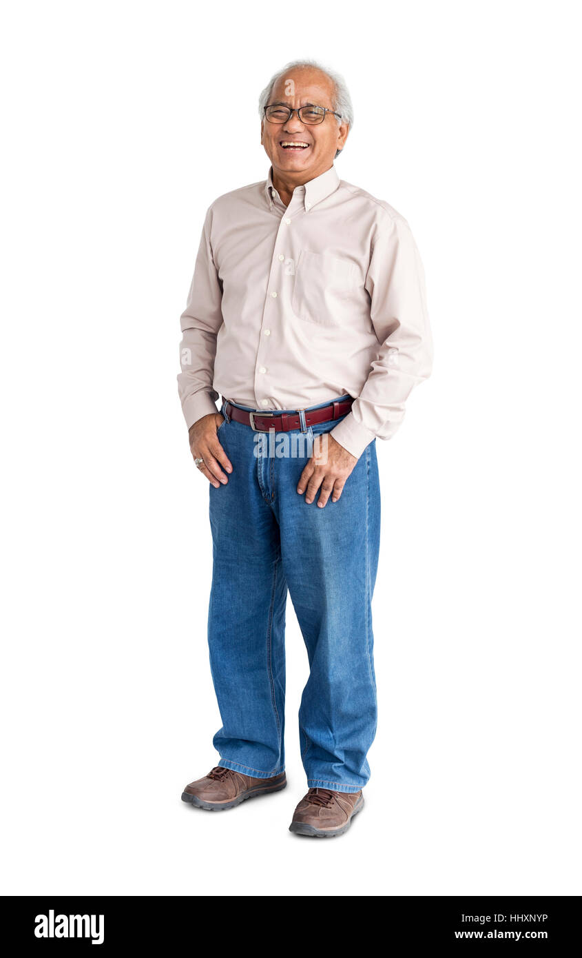 Concept emotional man beard Cut Out Stock Images & Pictures - Alamy