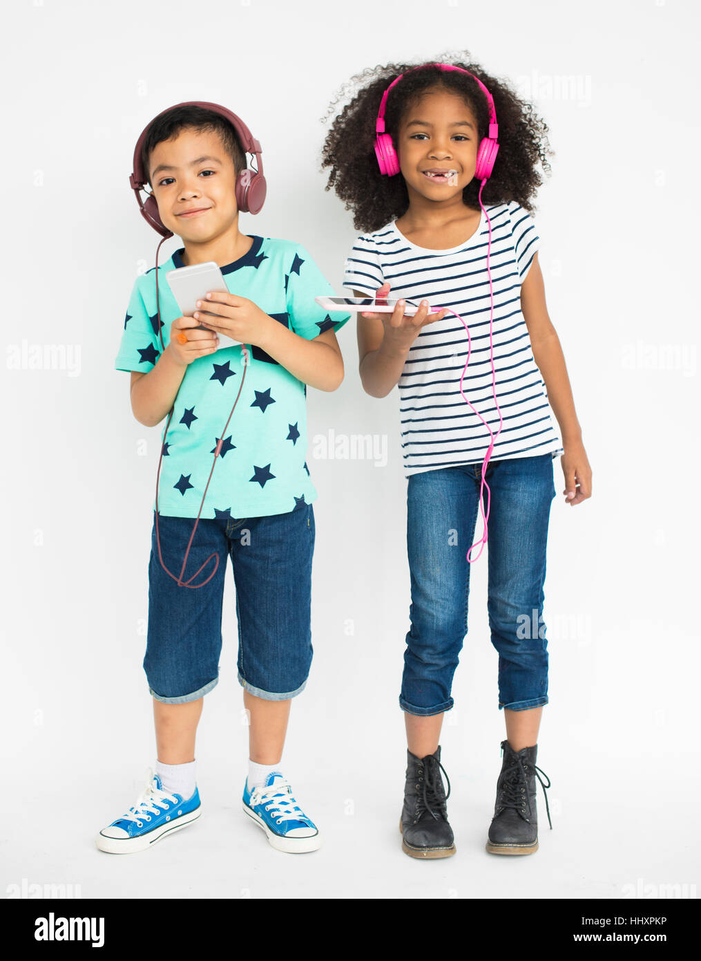 Cheerful Cute Kid Having Fun Concept Stock Photo - Alamy