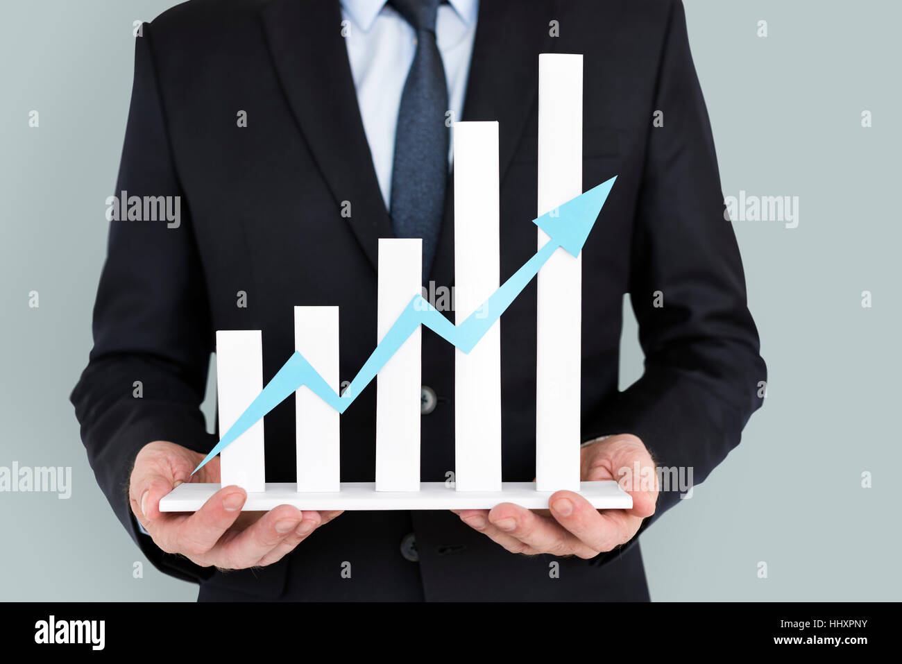Business Graph Growth Success Development Concept Stock Photo - Alamy