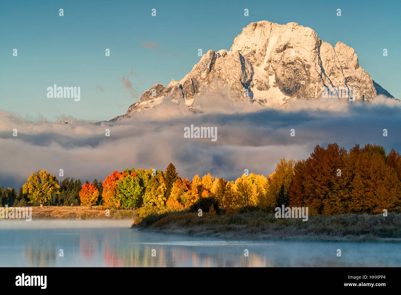Mount moran and fall colors hi-res stock photography and images - Alamy
