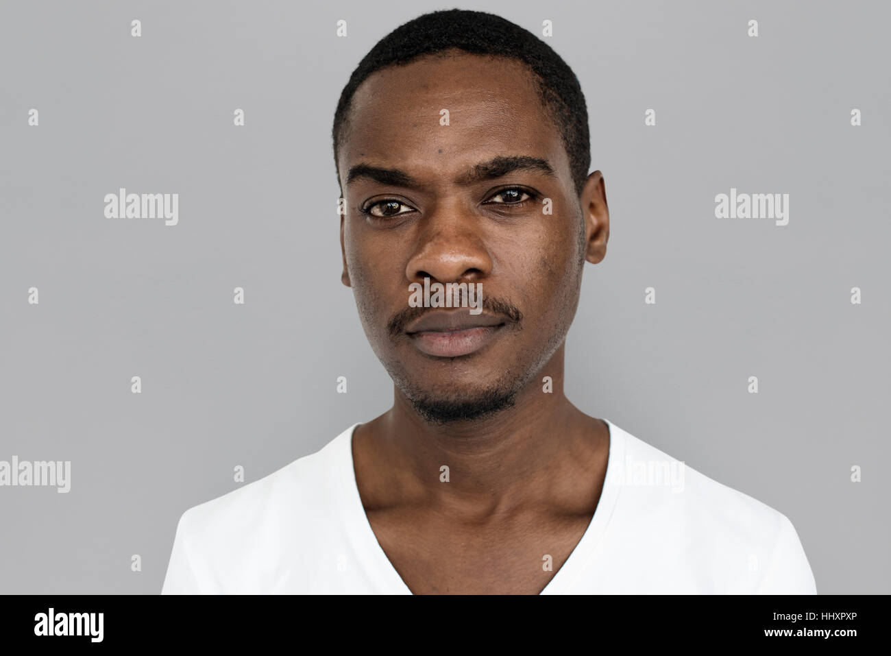 African Male Serious Look Concept Stock Photo - Alamy