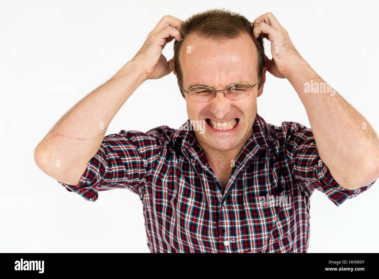 Man Sad Studio Portrait Concept Stock Photo - Alamy