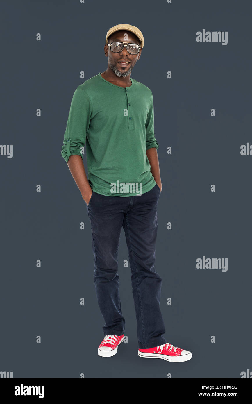 People Man Full Body Studio Shoot Concept Stock Photo - Alamy