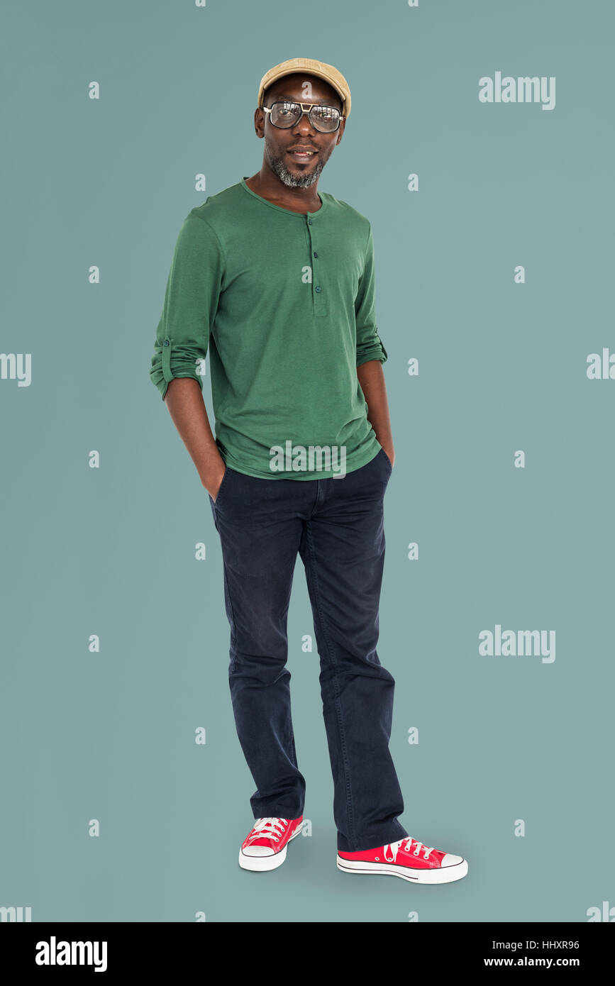 People Man Full Body Studio Shoot Concept Stock Photo - Alamy