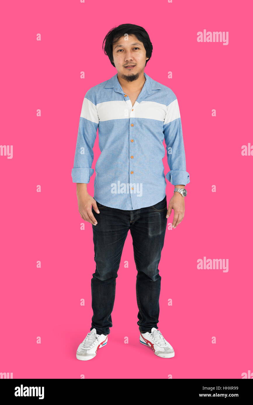 People Man Full Body Studio Shoot Concept Stock Photo - Alamy