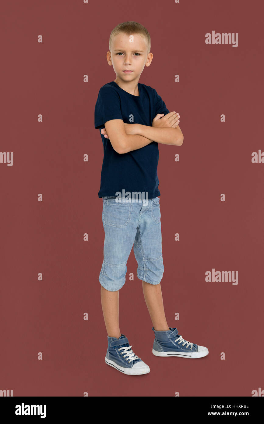 Little Boy Confidence Self Esteem Portrait Concept Stock Photo - Alamy