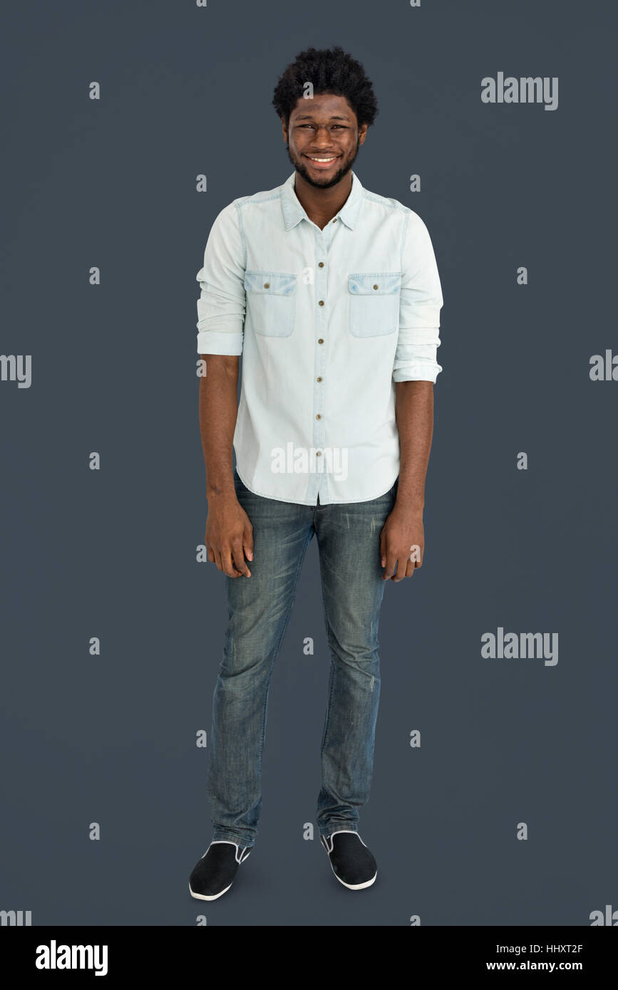 People Man Full Body Studio Shoot Concept Stock Photo - Alamy