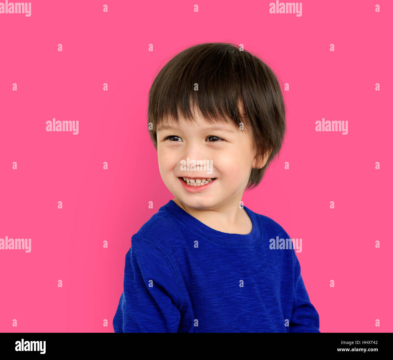 Little Kid Boy Smile Happy Concept Stock Photo - Alamy