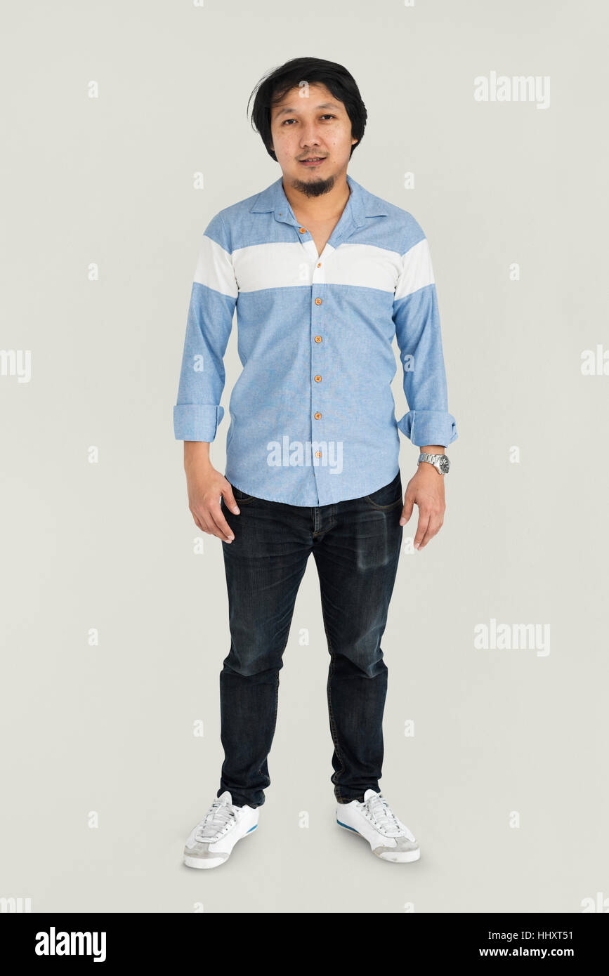 People Man Full Body Studio Shoot Concept Stock Photo - Alamy