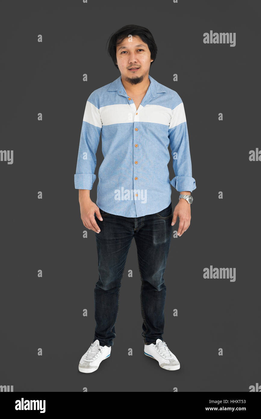 People Man Full Body Studio Shoot Concept Stock Photo - Alamy