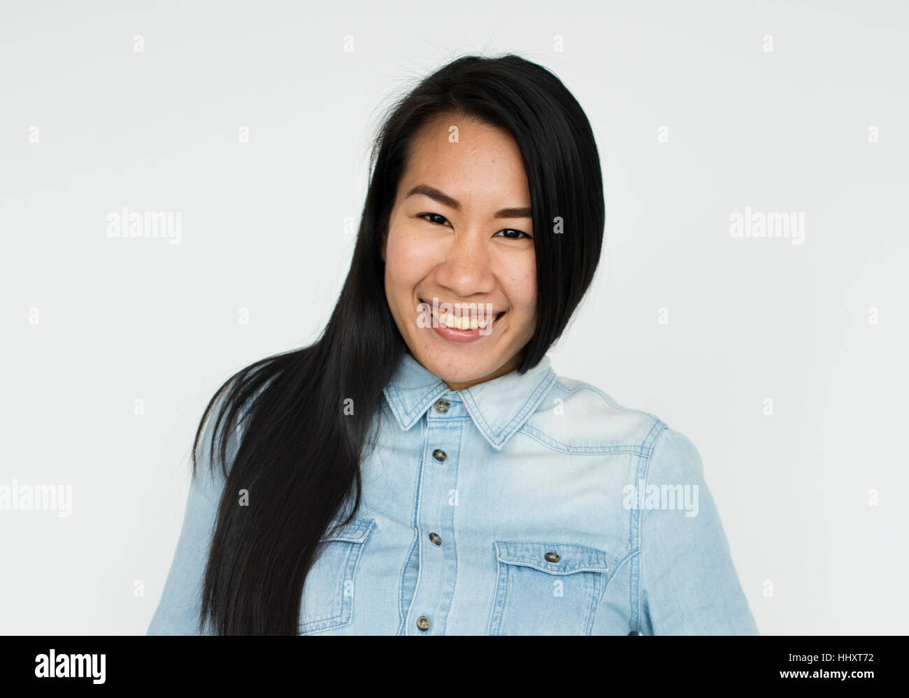 Asian Woman Smiling Portrait Concept Stock Photo - Alamy