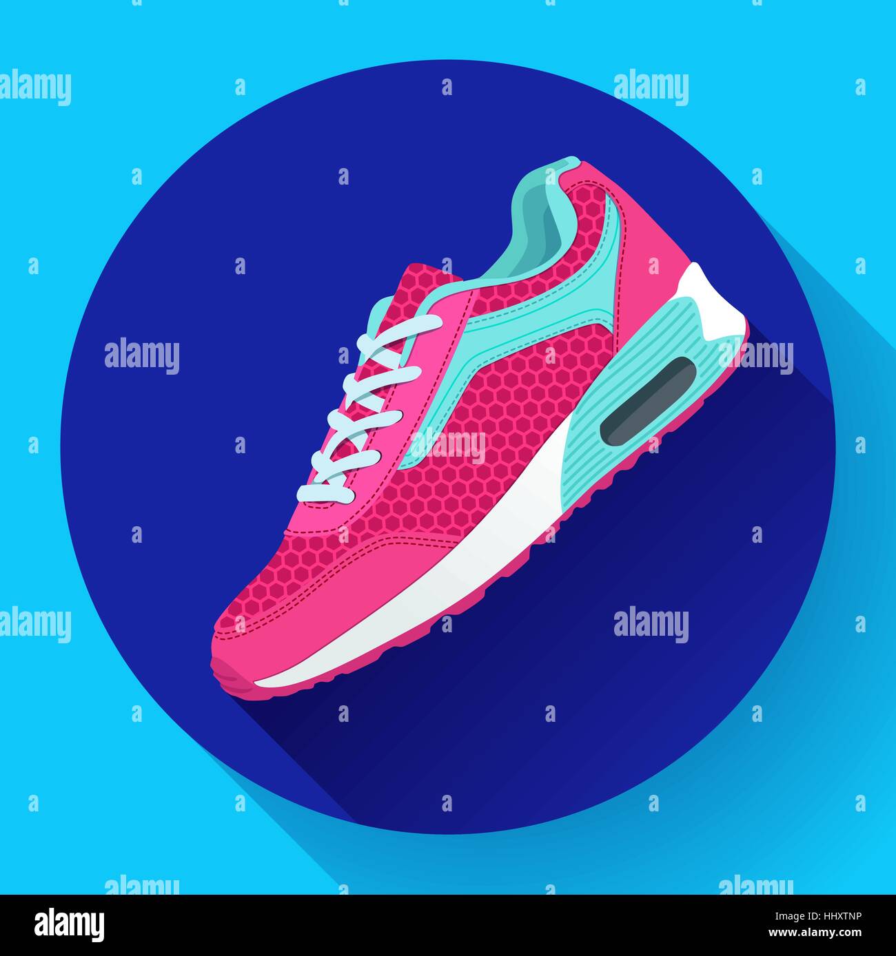 fitness sneakers shoes for training running shoe flat design with long ...