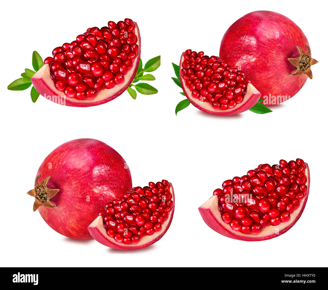 pomegranate isolated on white background Stock Photo - Alamy