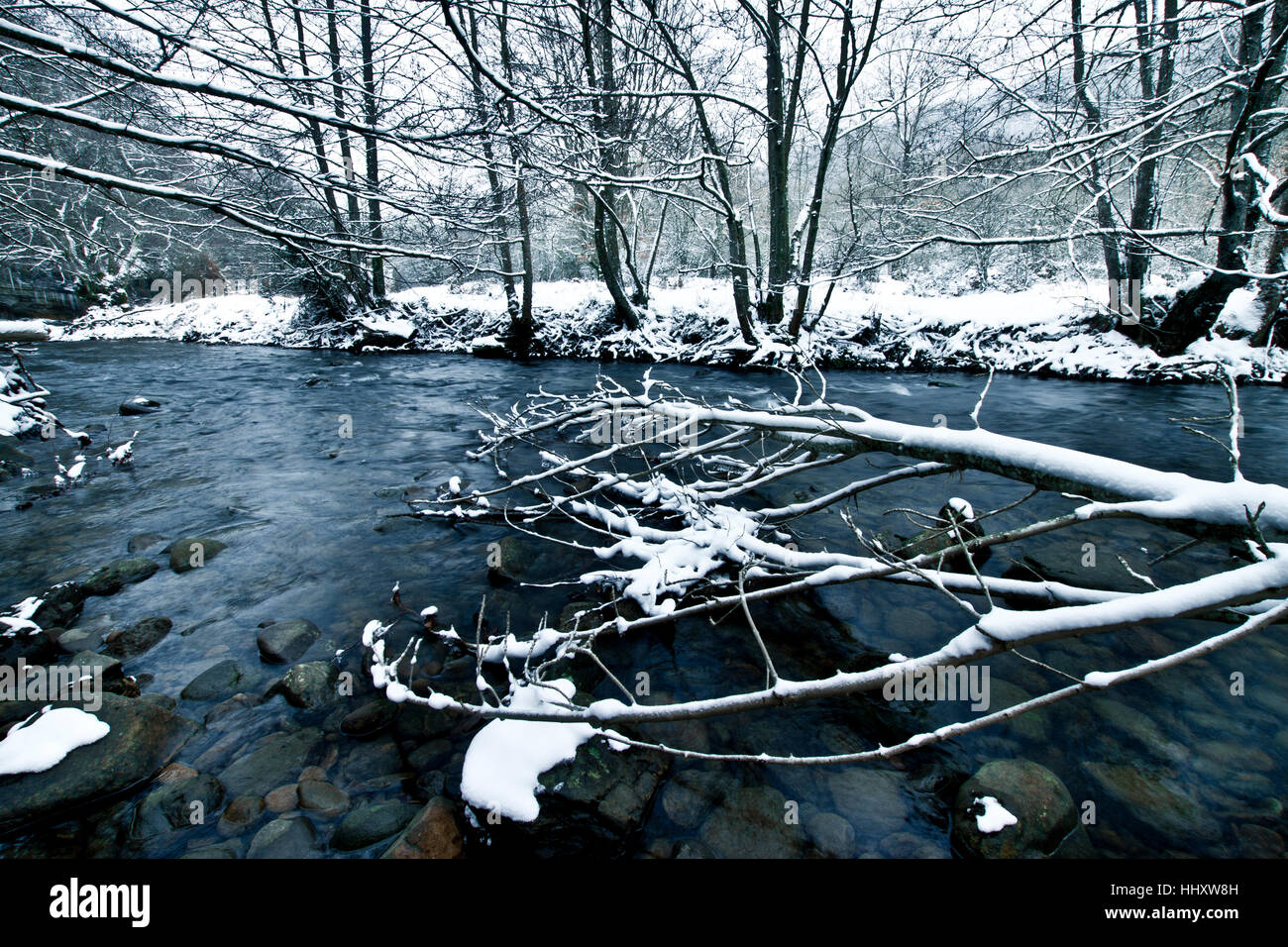 Baias river. Gorbeia Natural Park, Alava, Basque Country, Spain Stock ...