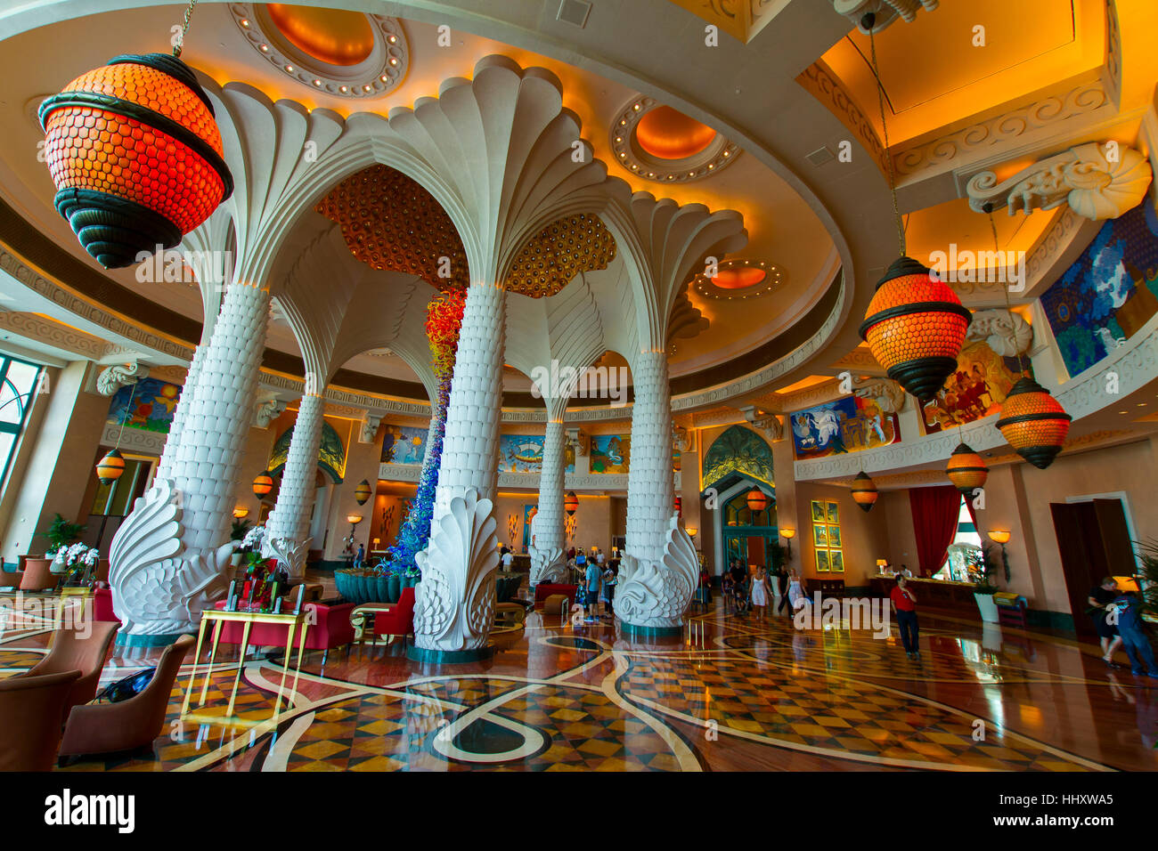 Entrance hall in an hotel Stock Photo - Alamy