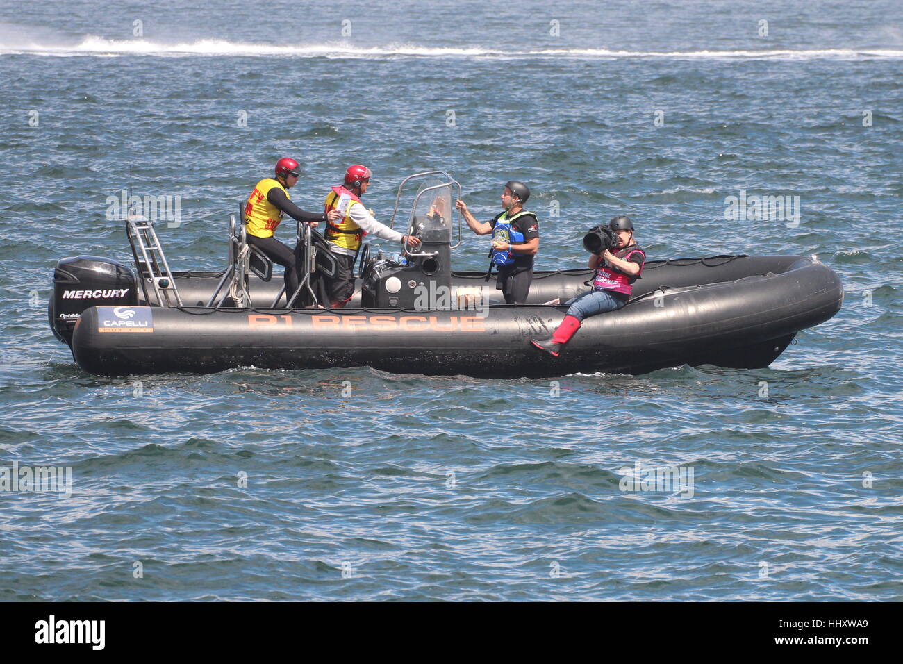 Inflatable dinghy rescue High Resolution Stock Photography and Images ...