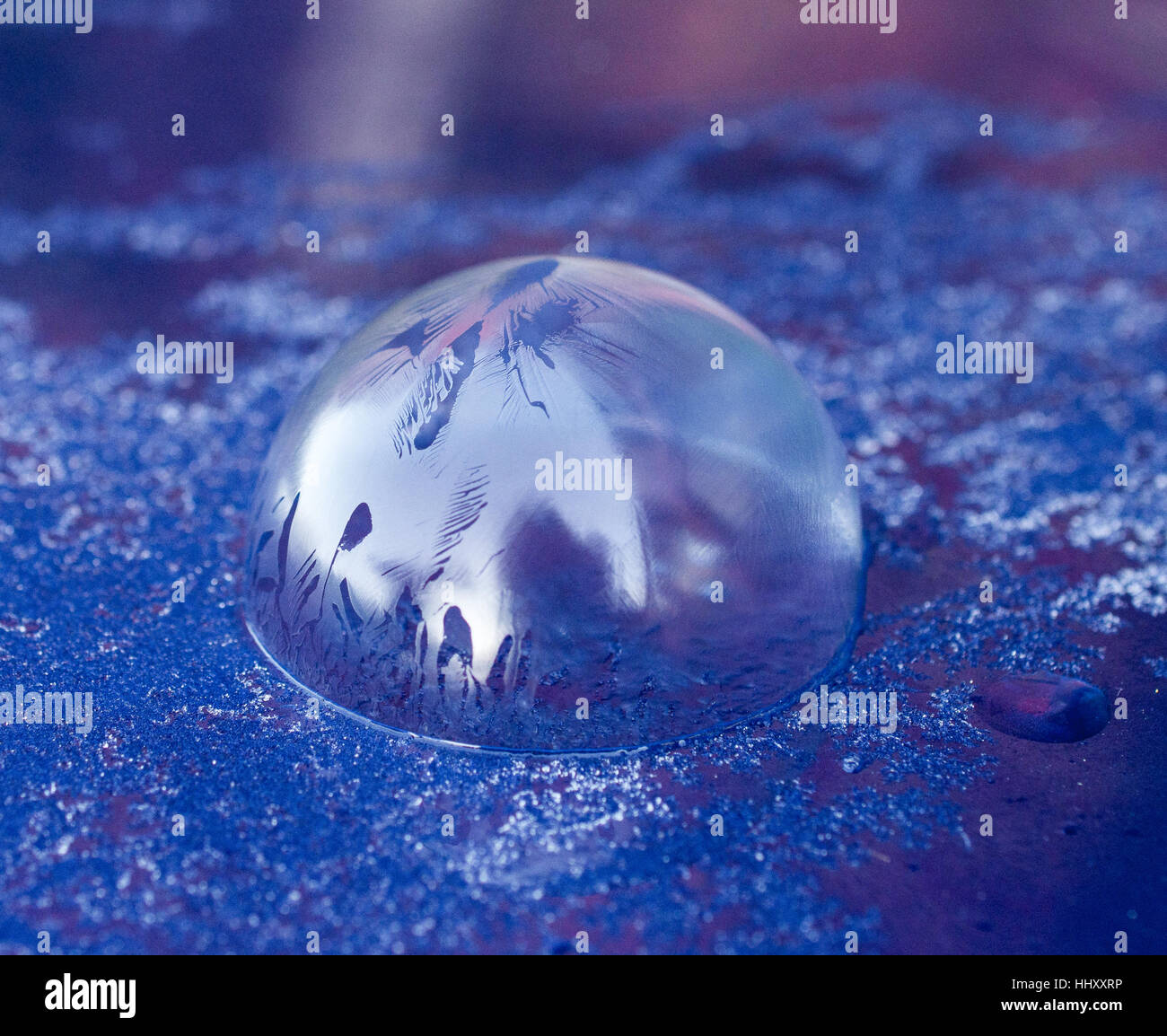Frozen soap bubble Stock Photo - Alamy