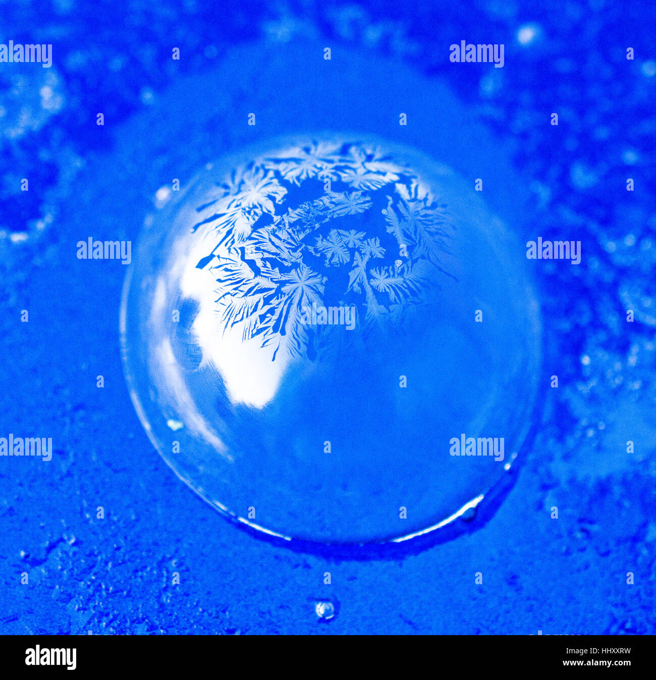 Frozen soap bubble Stock Photo - Alamy