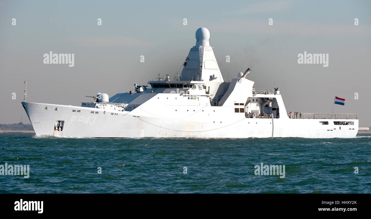 HNLMS Groningen (P843) Holland-class offshore patrol vessel operated by ...