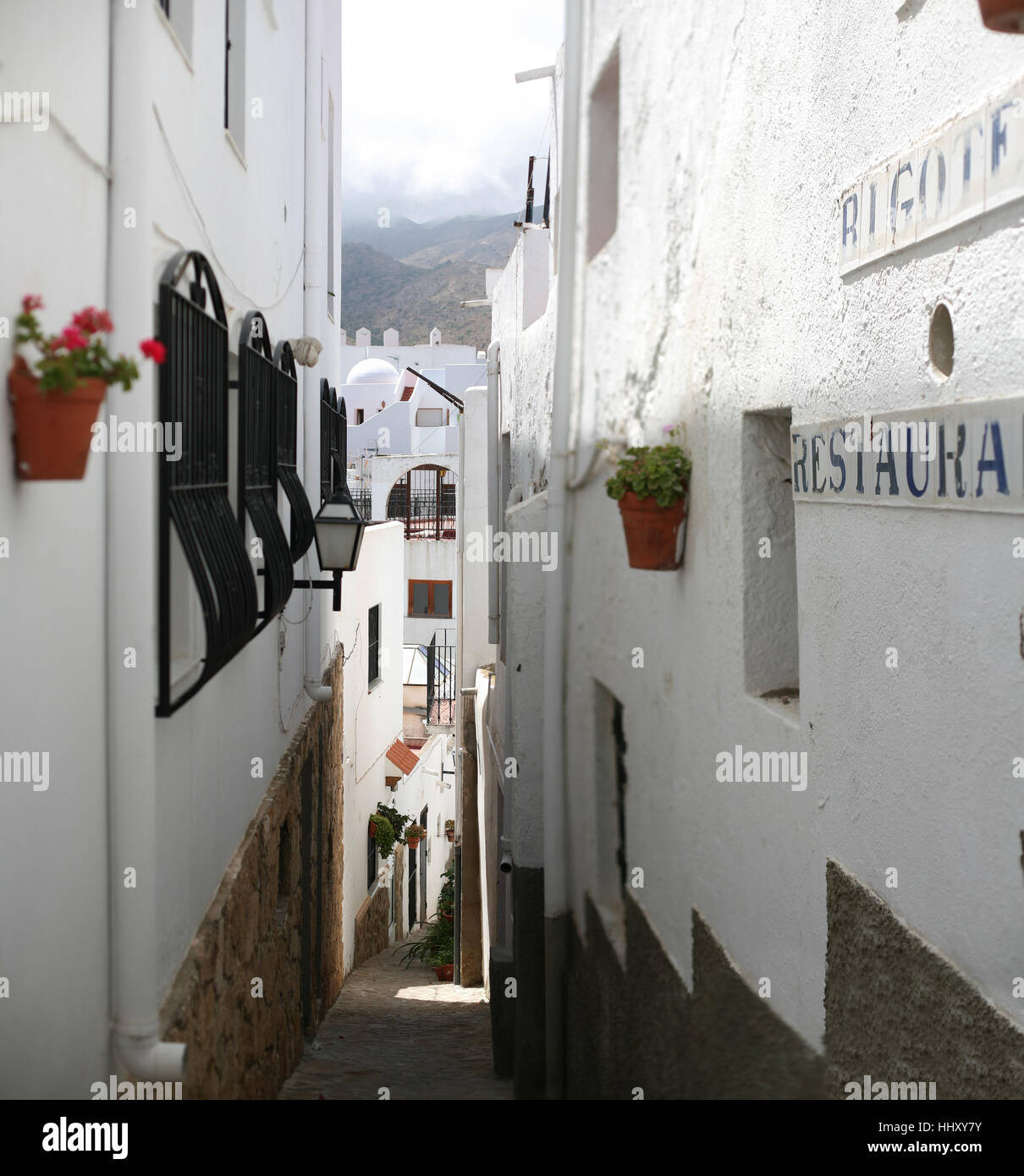 Cute Mediterranean village in Almeria, Spain Stock Photo - Alamy