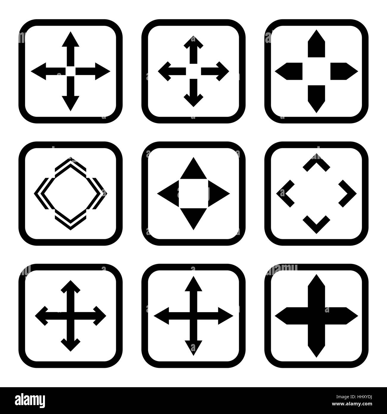 Web symbol for zoom magnification, vector illustration Stock Photo - Alamy