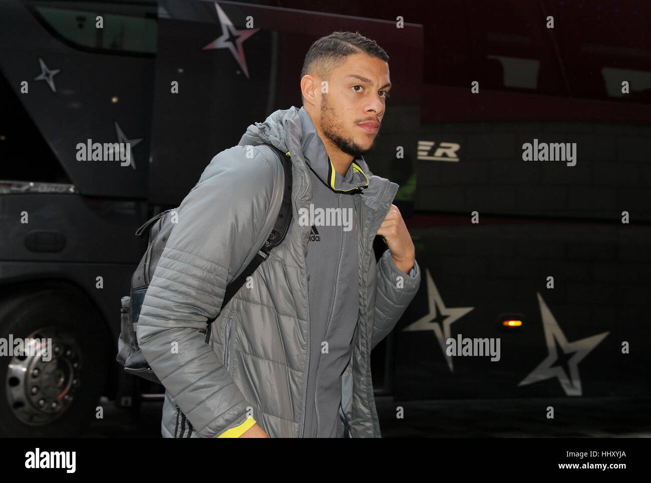 Middlesbrough's Rudy Gestede arriving before the Premier League match ...