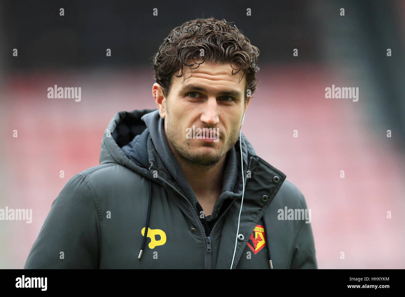 Watford's Daryl Janmaat prior to the Premier League match at the ...